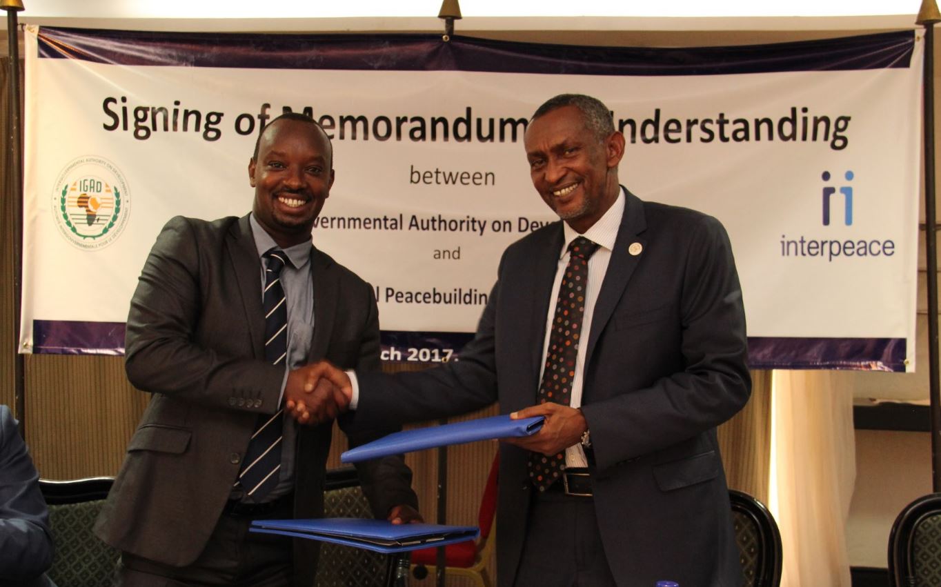 IGAD and Interpeace sign MOU for Collaboration on Peace Initiatives in ...