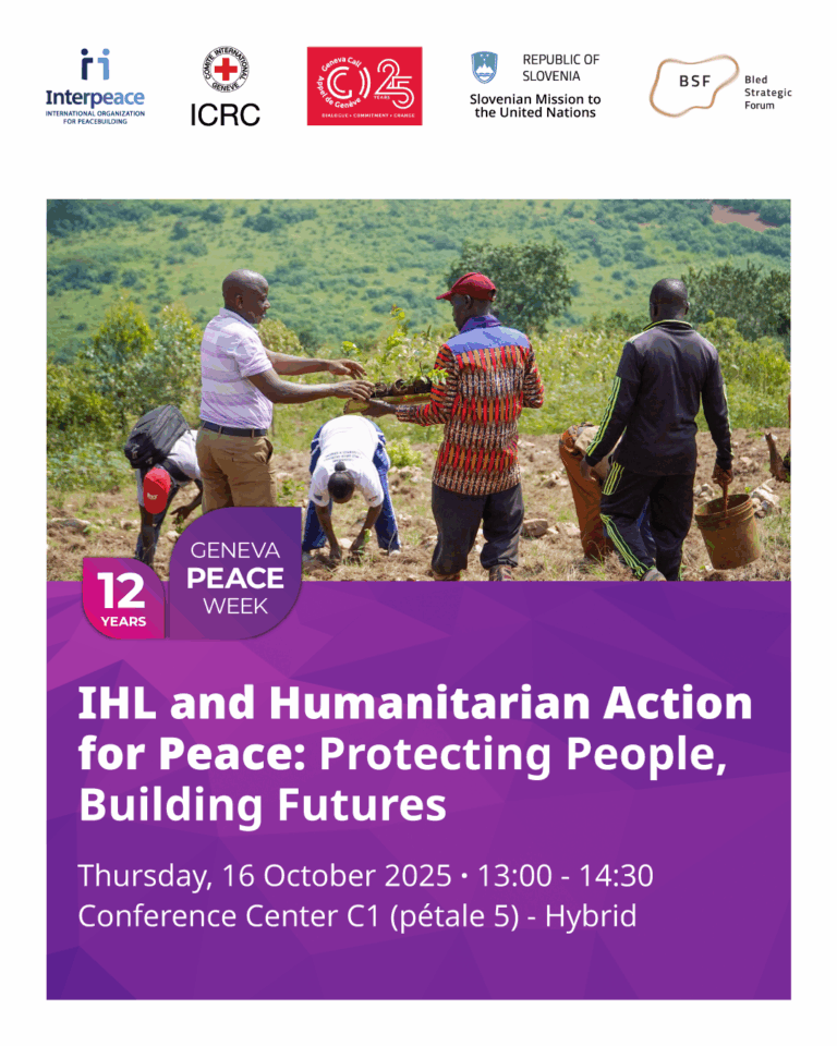 Geneva PeaceWeek 2025 - Interpeace